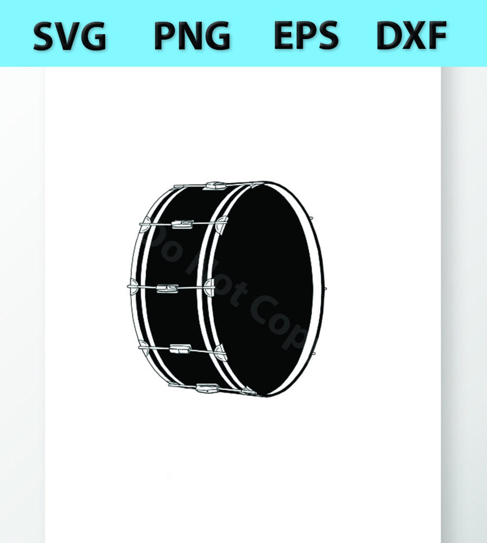 Bass Drum SVG Files -clipart - Cutting Files SVG Image - Music ...