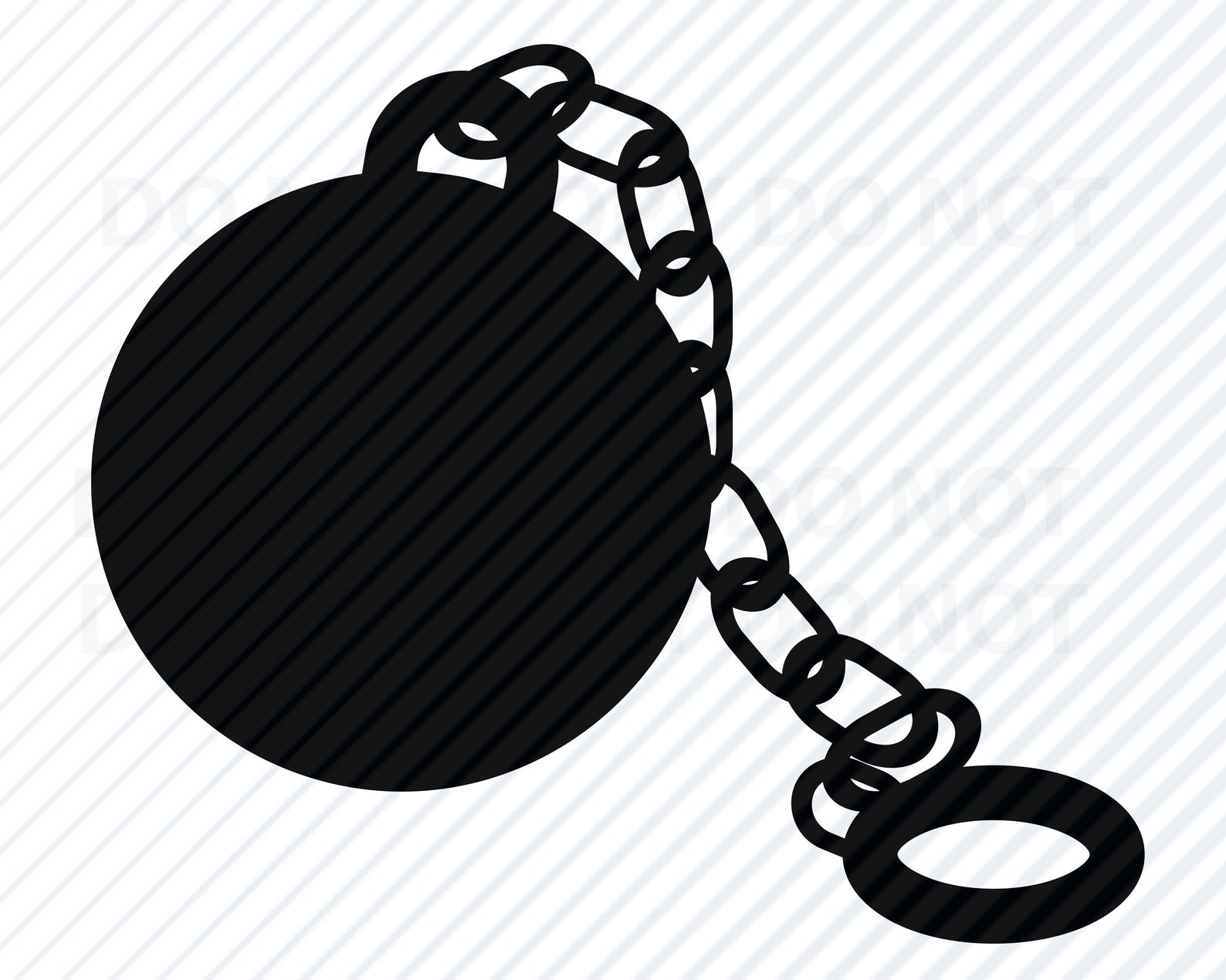 Ball and Chain SVG Files - Chains Silhouette Clip Art SVG - Eps, Png ...