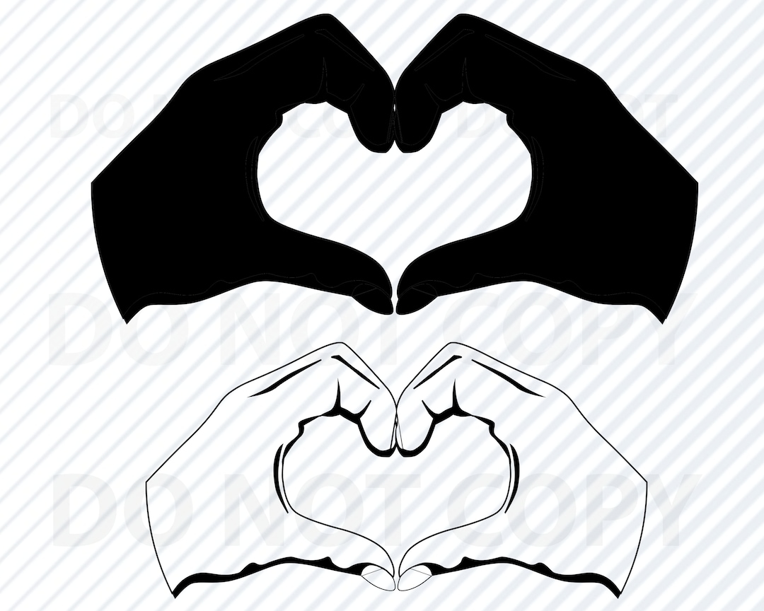 Heart Hands Vector Image – Love Sign Clip Art (svg, Png, Eps, Dxf) - Etsy