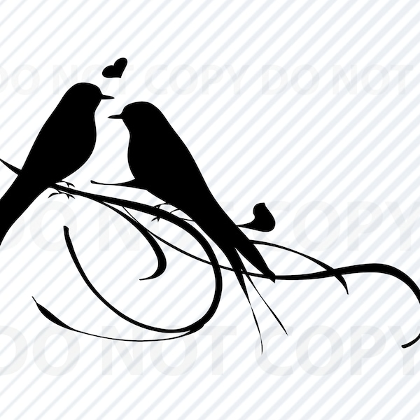 Love Birds Clip Art - Etsy