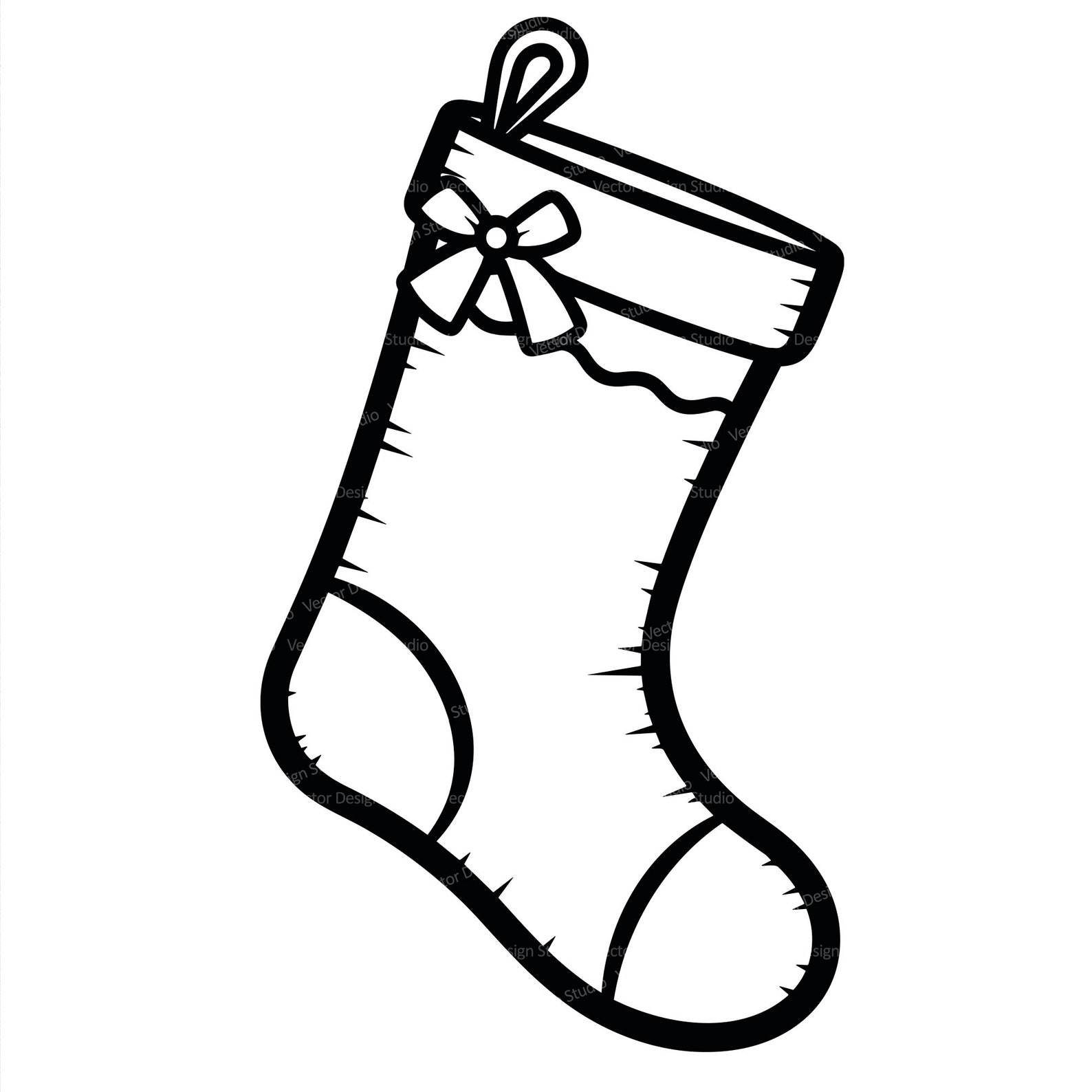 Christmas Stocking Svg & PNG Files, Winter Christmas Clipart ...