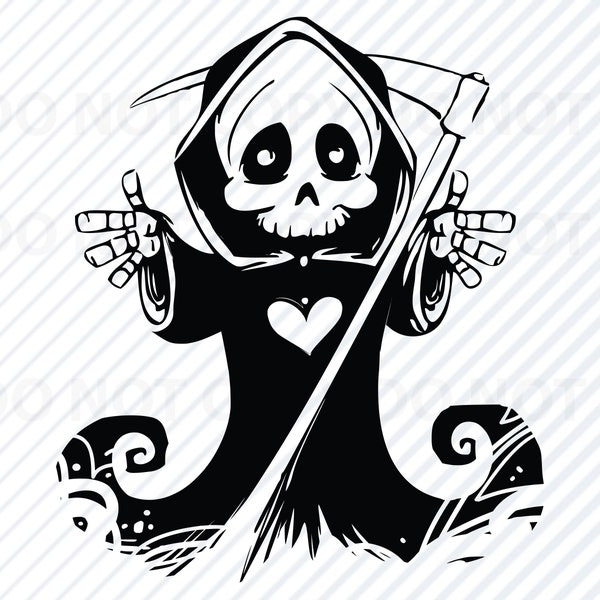 Grim Reaper Svg - Etsy