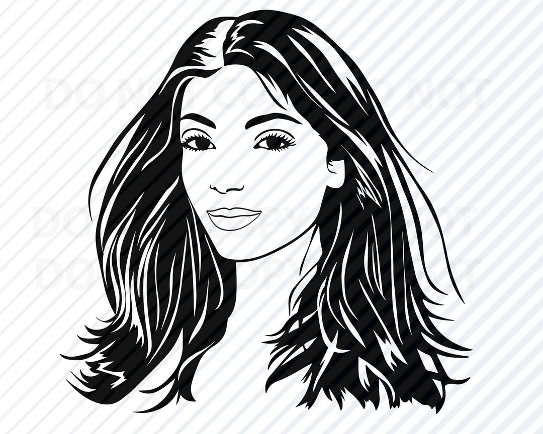 Buy Beautiful Woman SVG Womans Face Silhouette Clip Art Womans Head SVG ...