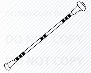 Baton silhouette svg - Etsy México