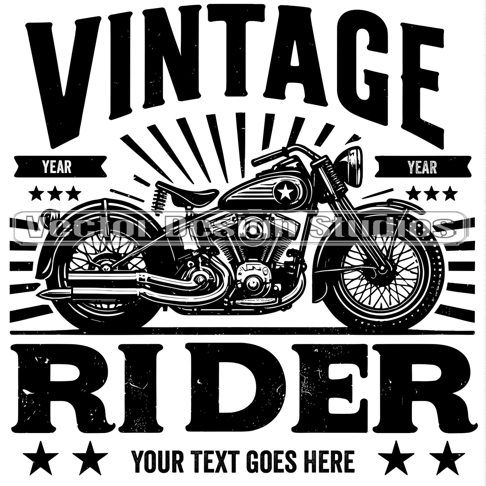 Motorcycle Svg & PNG Files for Shirts, Biker Clipart Silhouette Vector ...