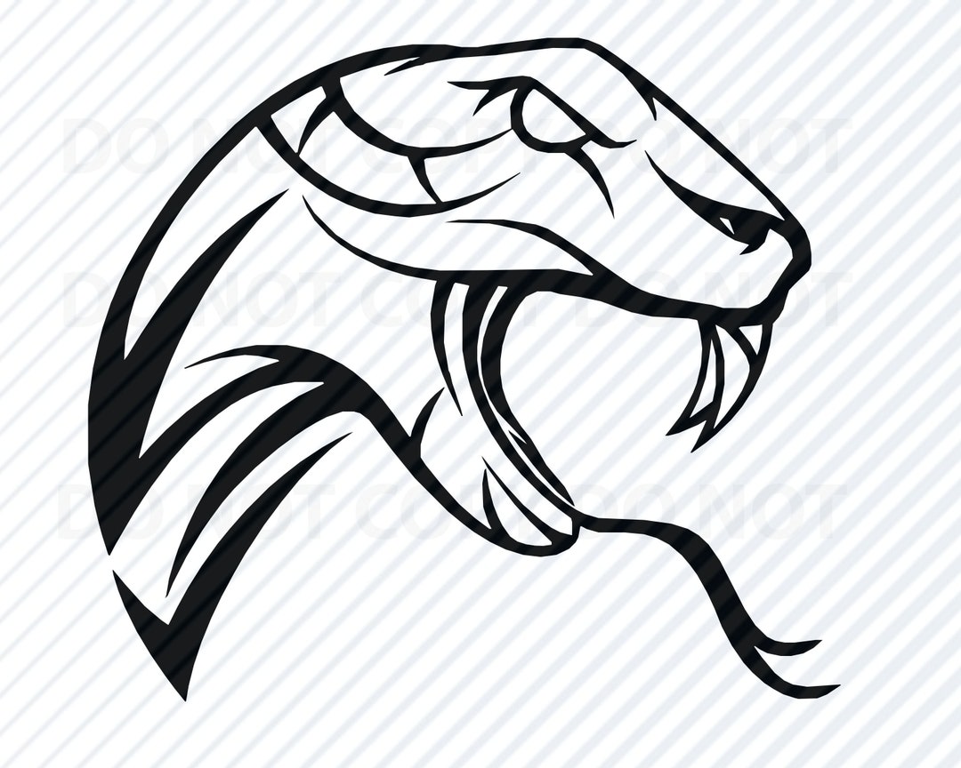 Snake Head Vector Images - SVG Silhouette Reptile Clipart - Snake SVG ...
