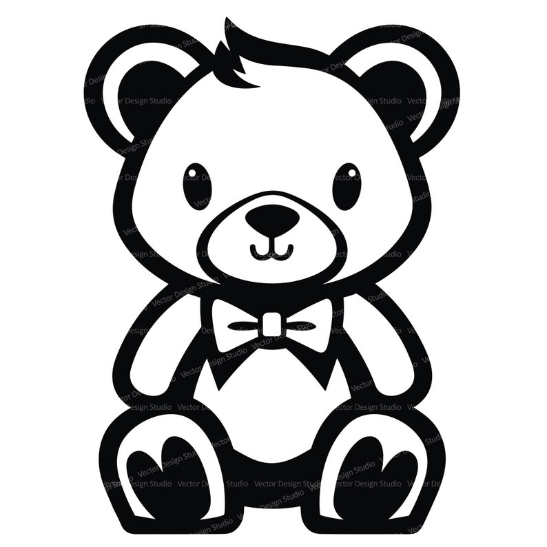Teddy Bear Clipart, Kids T-shirt Design (SVG, PNG Digital Download) - Etsy