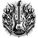 Rock Guitar Svg & PNG File, Electric Guitar Tattoo Clipart, Guitar ...