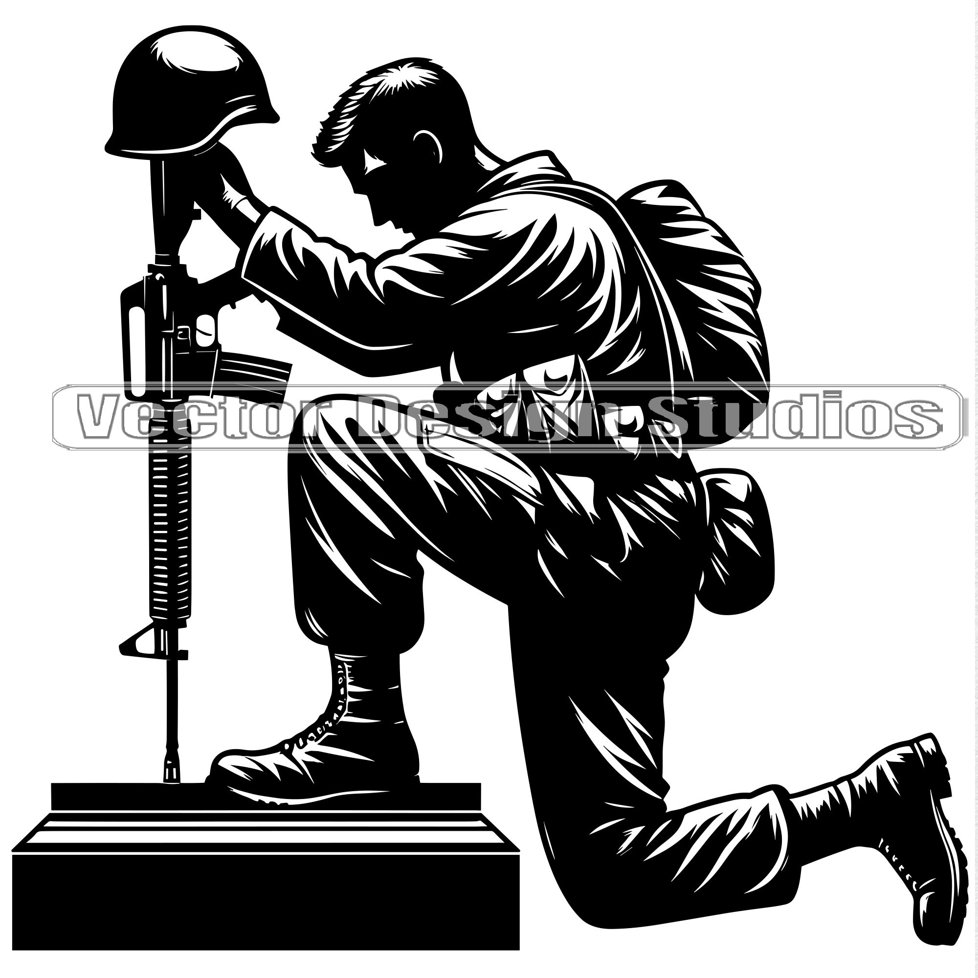 Archivos SVG y PNG de soldado arrodillado, imagen vectorial de imágenes ...