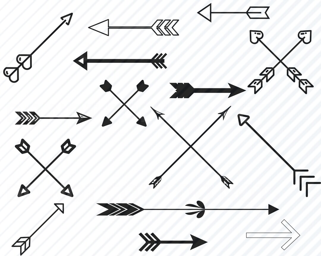 Arrow SVG Bundle – Vector Clipart Images (digital Download) - Etsy