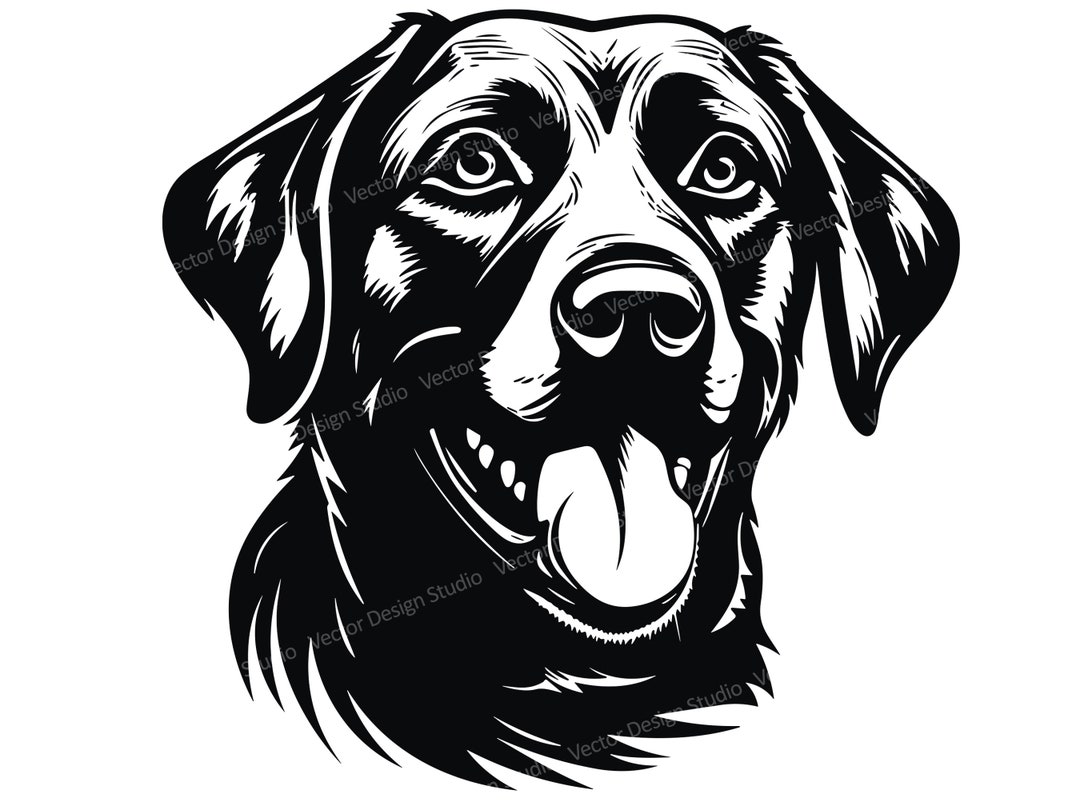 Labrador Retriever Head SVG File - Lab Profile Vector Images Clipart ...