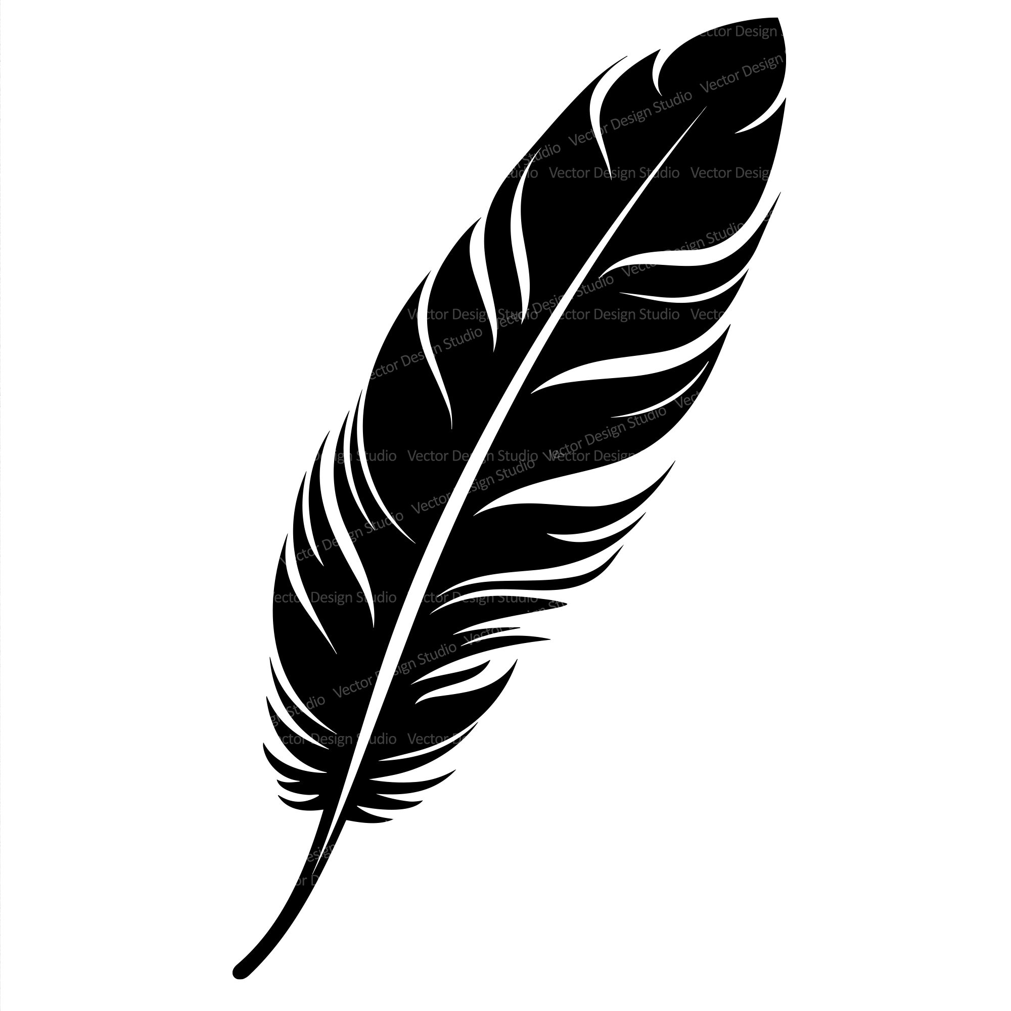 Eagle Feather Silhouette