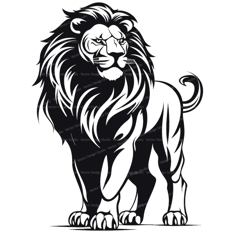 Lion Svg - Etsy