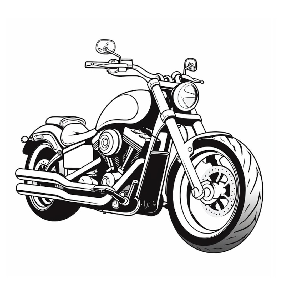 Motorcycle SVG - Chopper Vector Images, Silhouette, Biker SVG Files ...