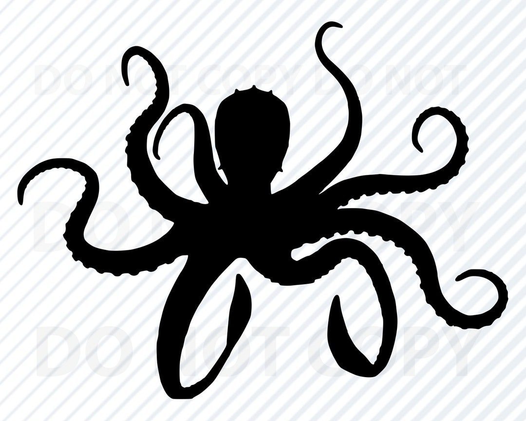 Octopus SVG Files - Octopus Vector Images Clipart -cut Files Cnc Files ...