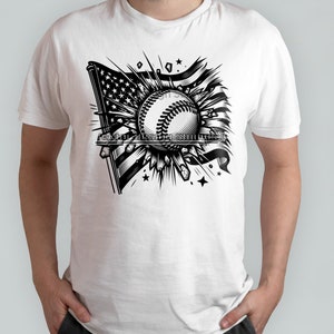 Baseball Softball Flag Svg & PNG Files, Baseball Clipart Silhouette ...