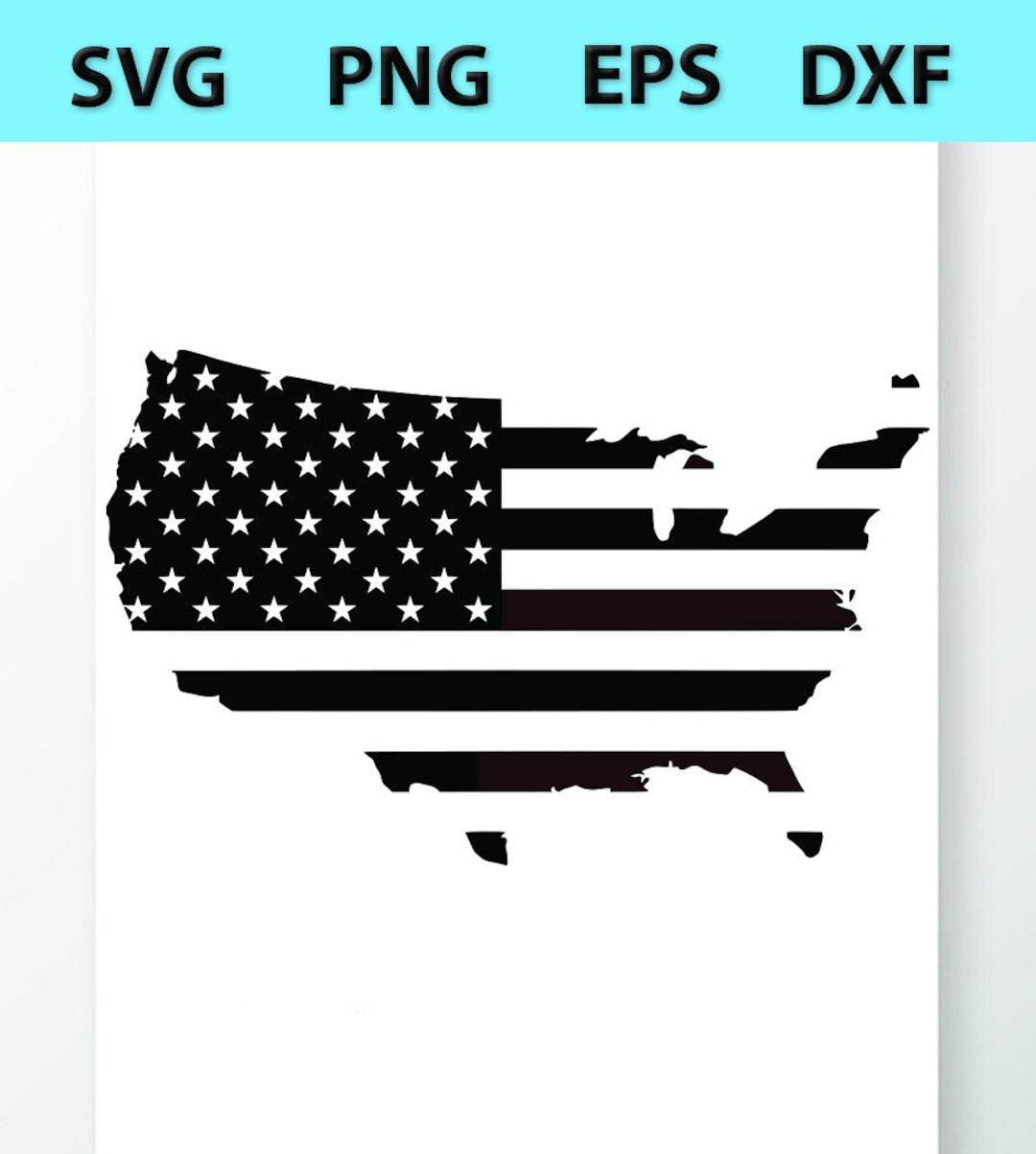 American Flag Silhouette