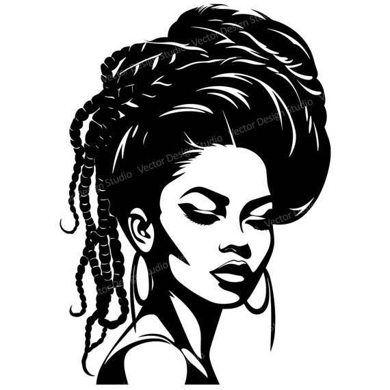 Clipart Lady Black And White