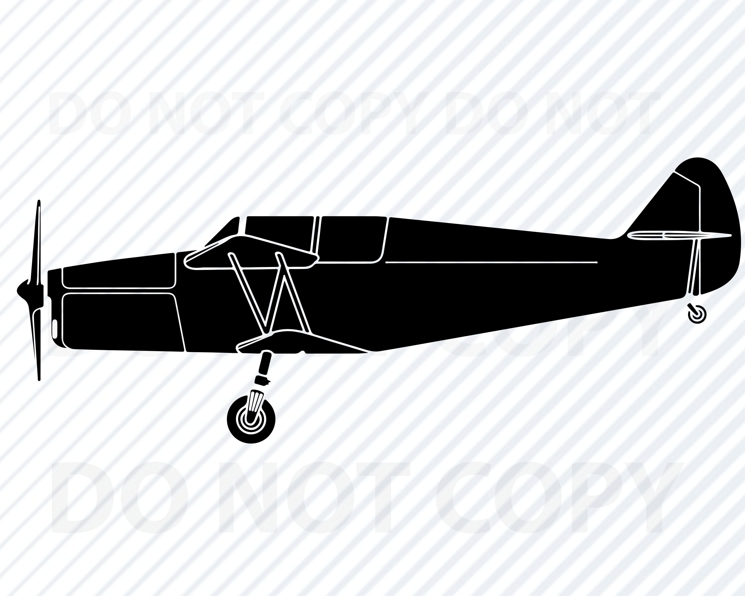 Single Prop Airplane SVG Files for cricut Vector Images | Etsy