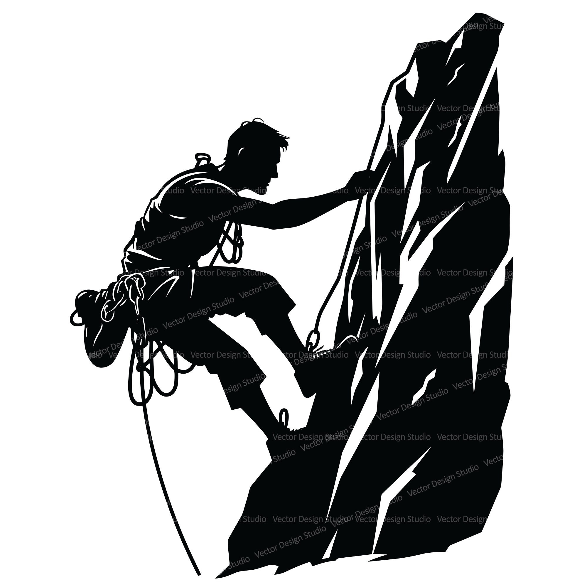 Mountains Climbing Svg & PNG File Graphic Nature Vector - Etsy