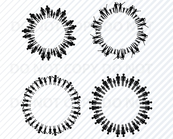 Family Circle Bundle SVG Family Vector Images People | Etsy