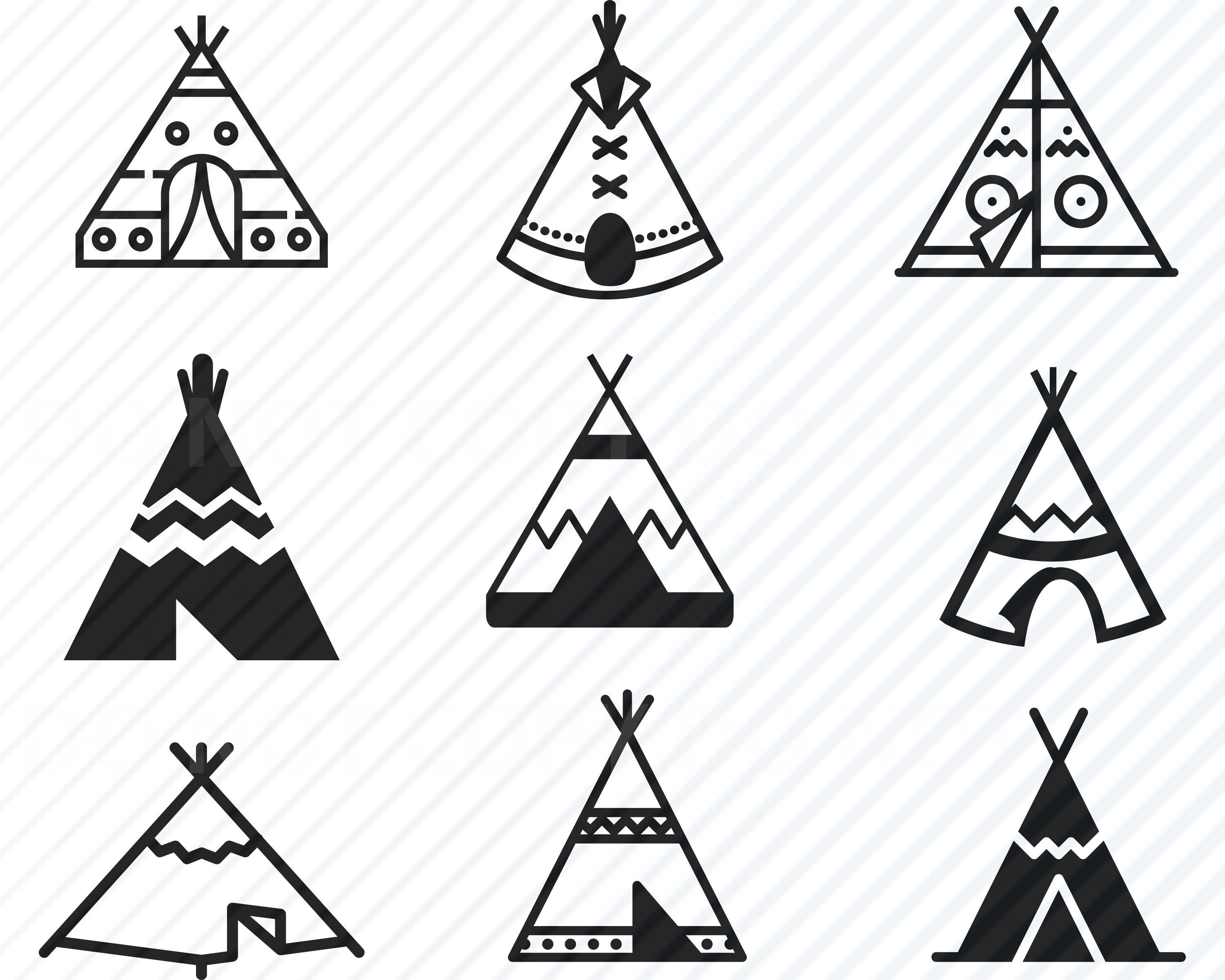 Tools Native American Pattern 3 Background Black Blue Gold Print Native