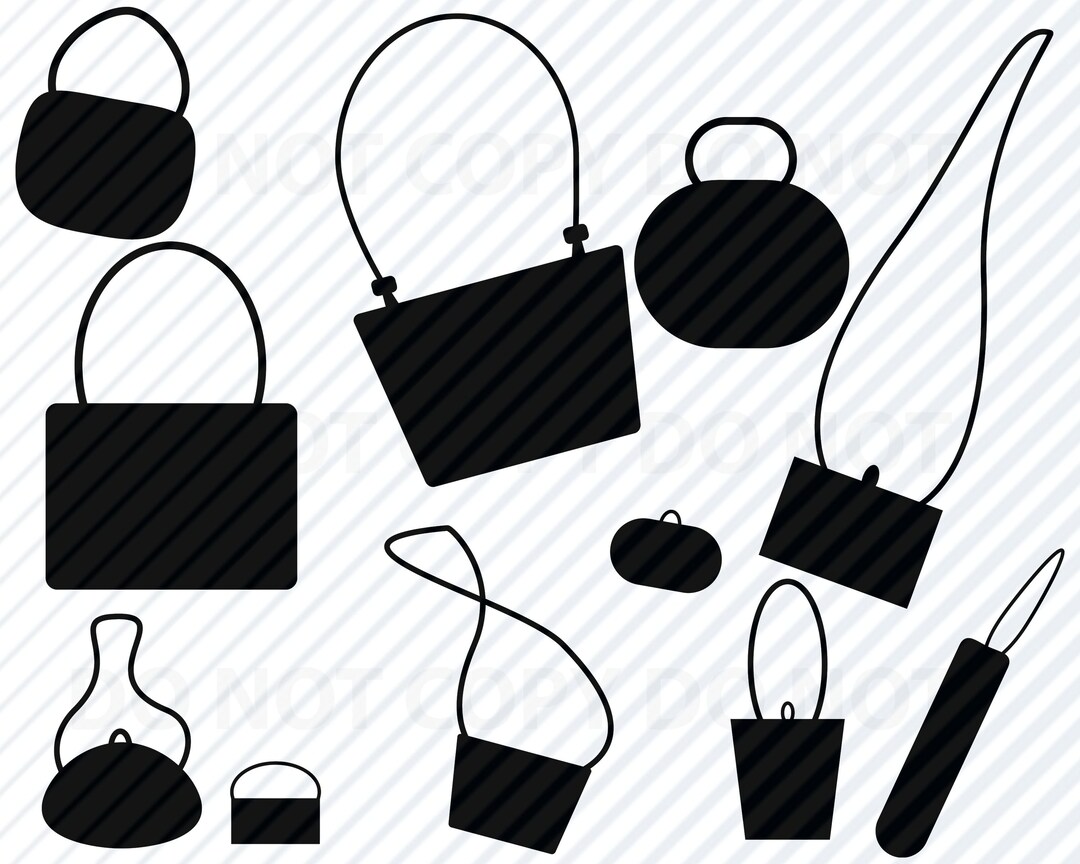 Purse Bundle SVG Files- Womans Purses Svg Clipart -pocket Book ...