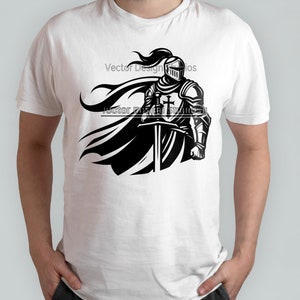 Medievil Templar Knight Svg & PNG Files, Knight With Sword Clipart ...