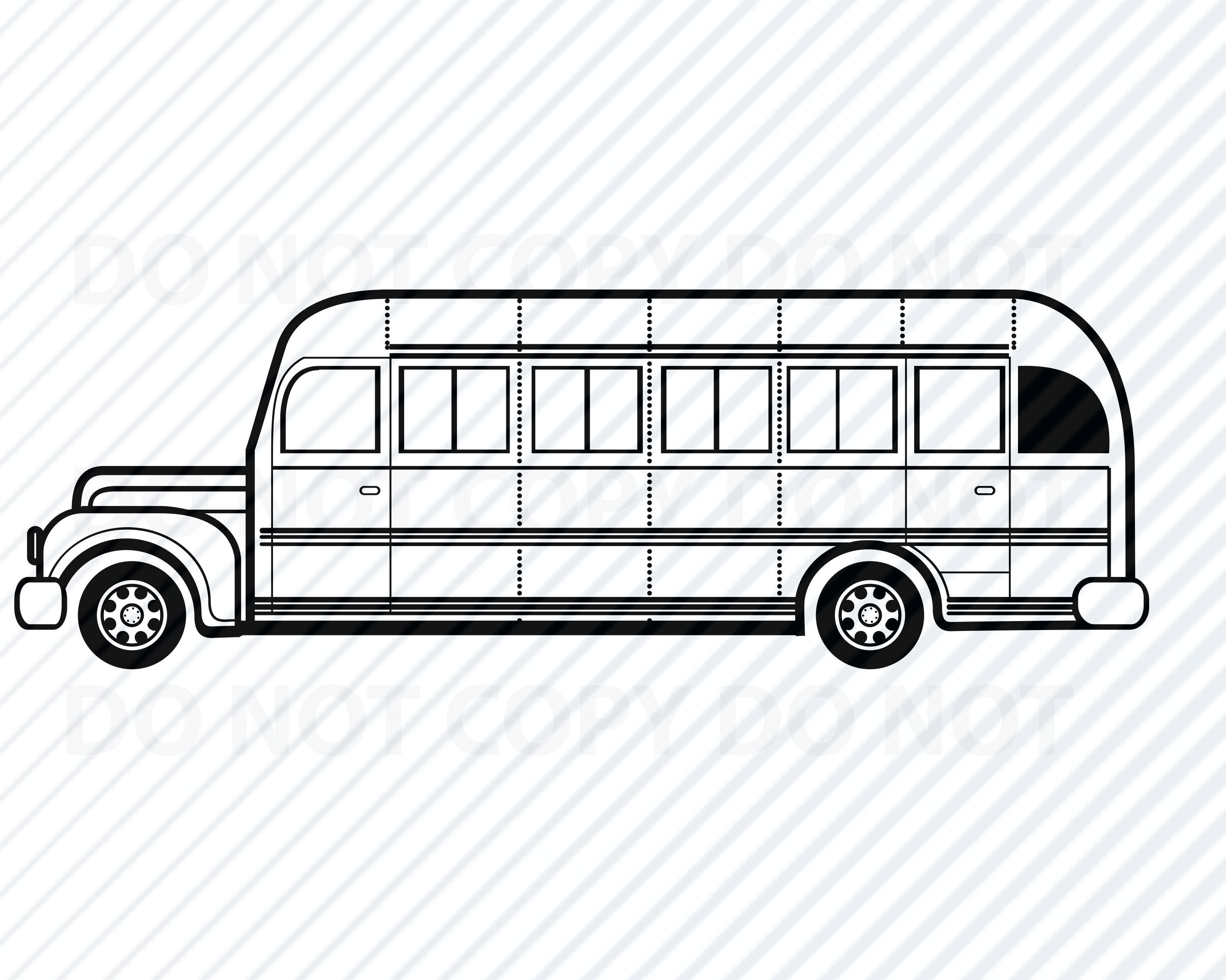 School Bus Clip Art Free Black And White