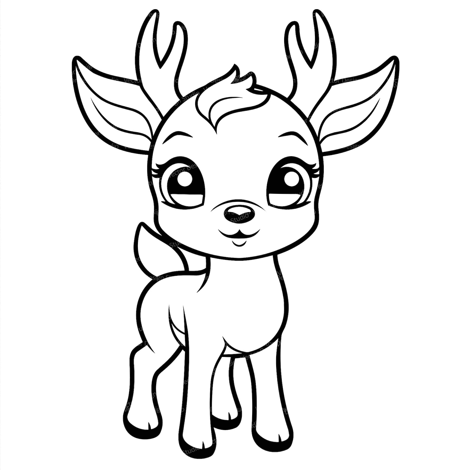 Archivos SVG y PNG de reno bebé imágenes prediseñadas de - Etsy España