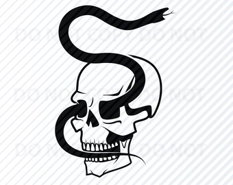 Snake Skull Stencil - Etsy
