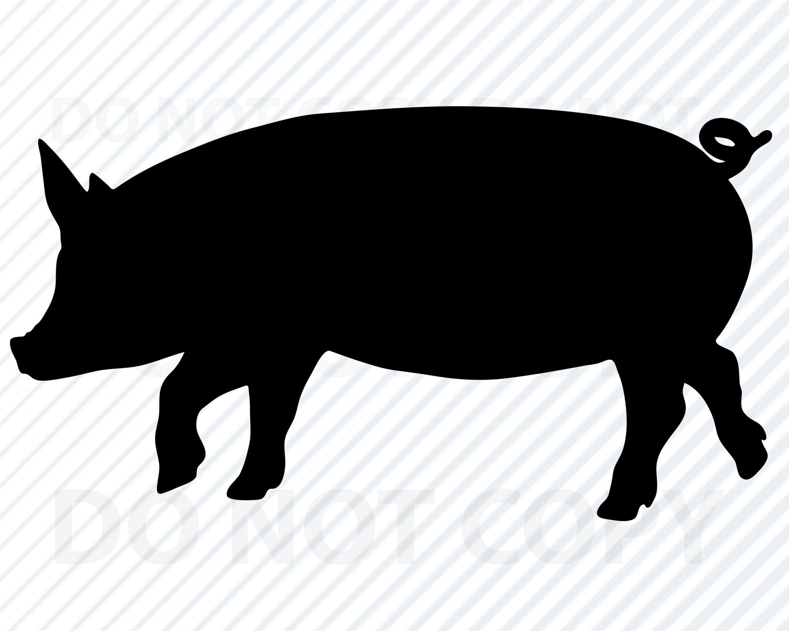 Porc SVG fichiers - cochon Clip Art - cochon Silhouette Vector Images ...