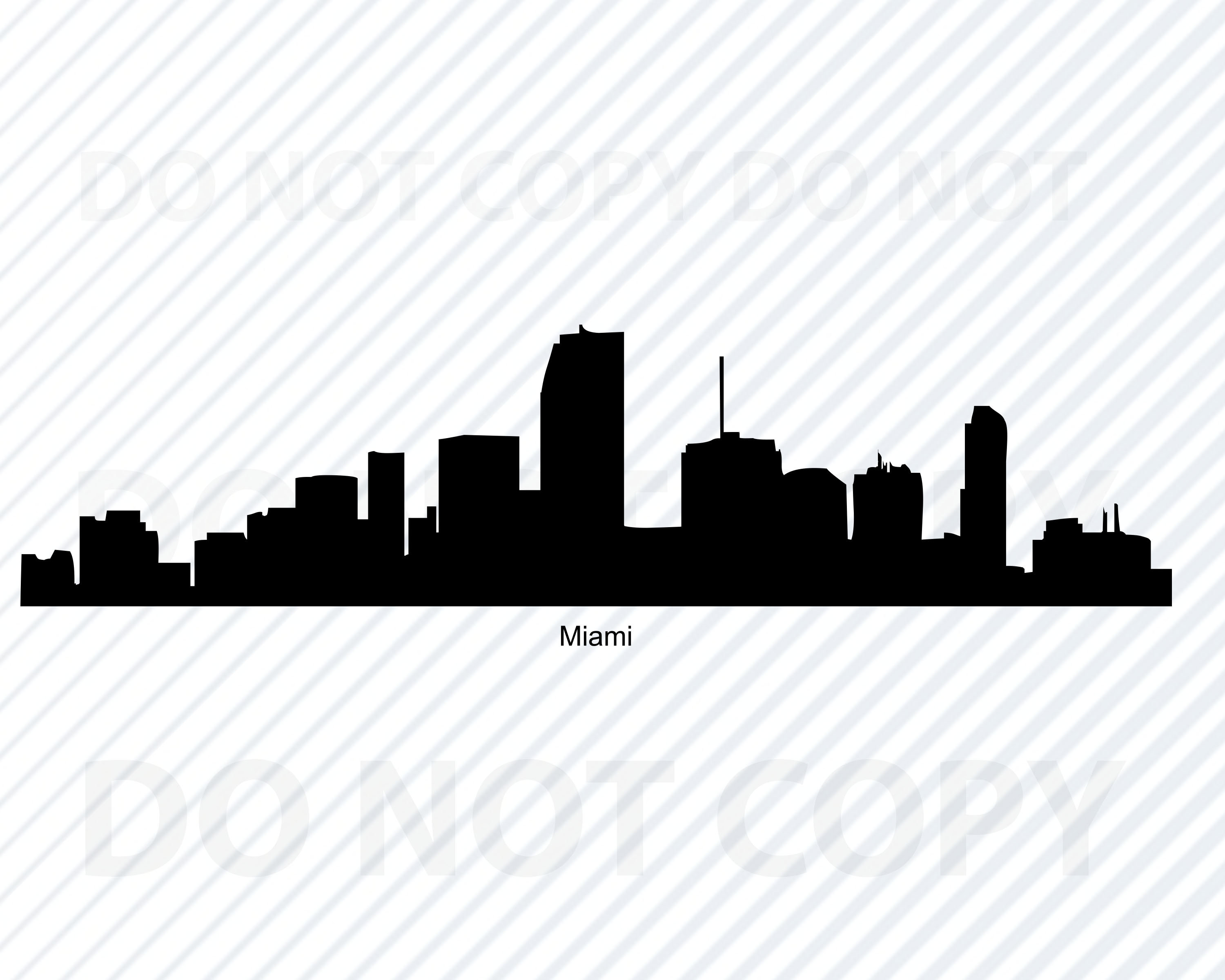 Miami Skyline Svg
