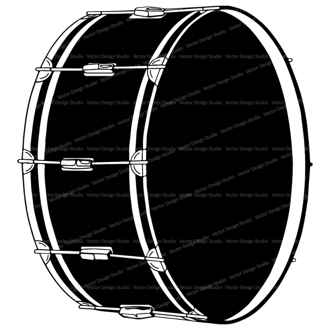 Bass Drum SVG Files -clipart - Cutting Files SVG Image - Music ...