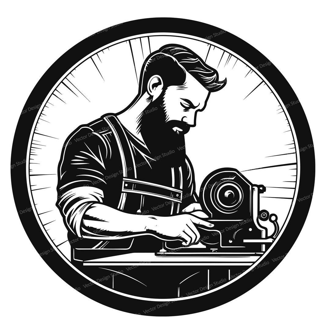 Construction Worker Svg & PNG Files, Carpenter Silhouette Vector Image ...