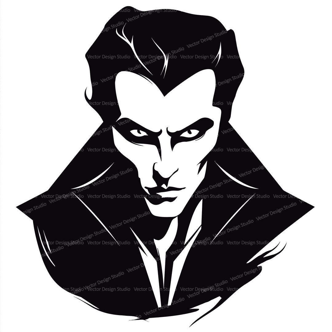 Vampire Svg & PNG Files, Halloween Clipart, Silhouette Vector Image ...
