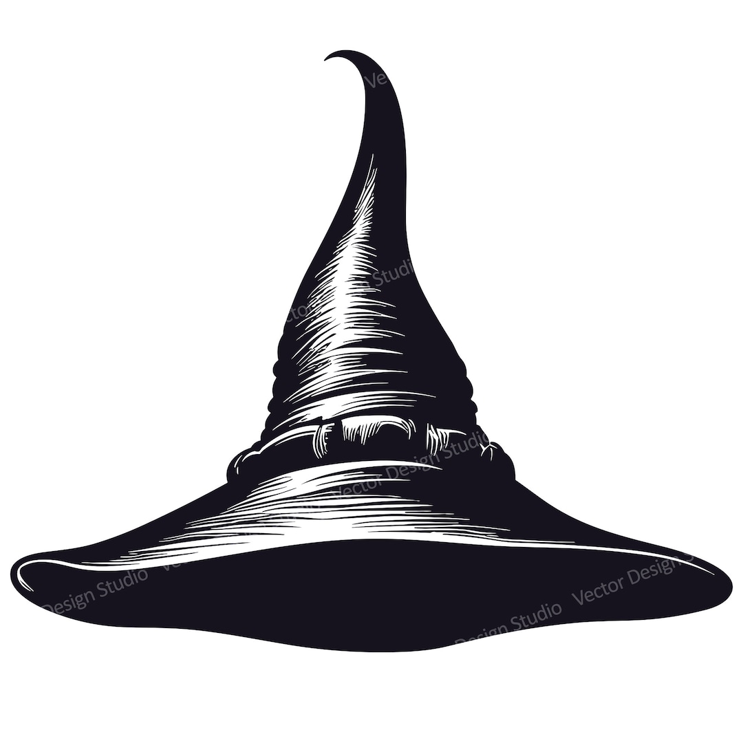 Rustic Halloween Witch Hat SVG, Vector Clip Art (digital Download) - Etsy