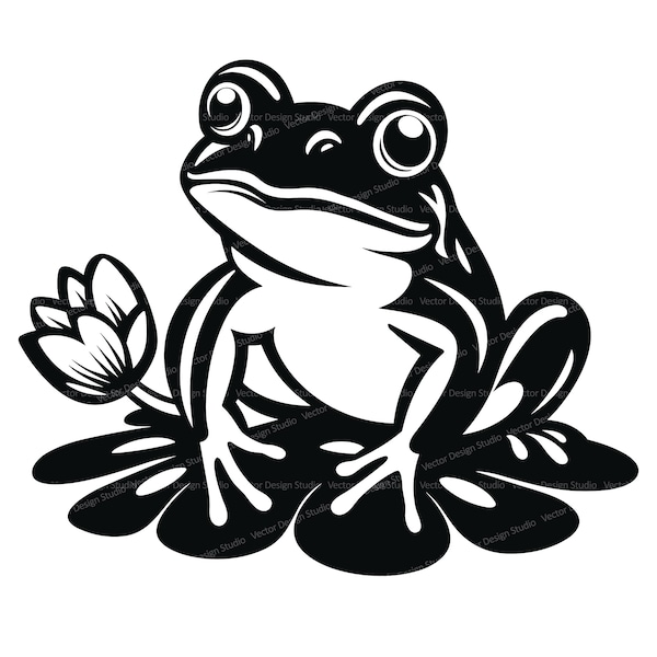 Lily Pad Vector Silhouette - Etsy