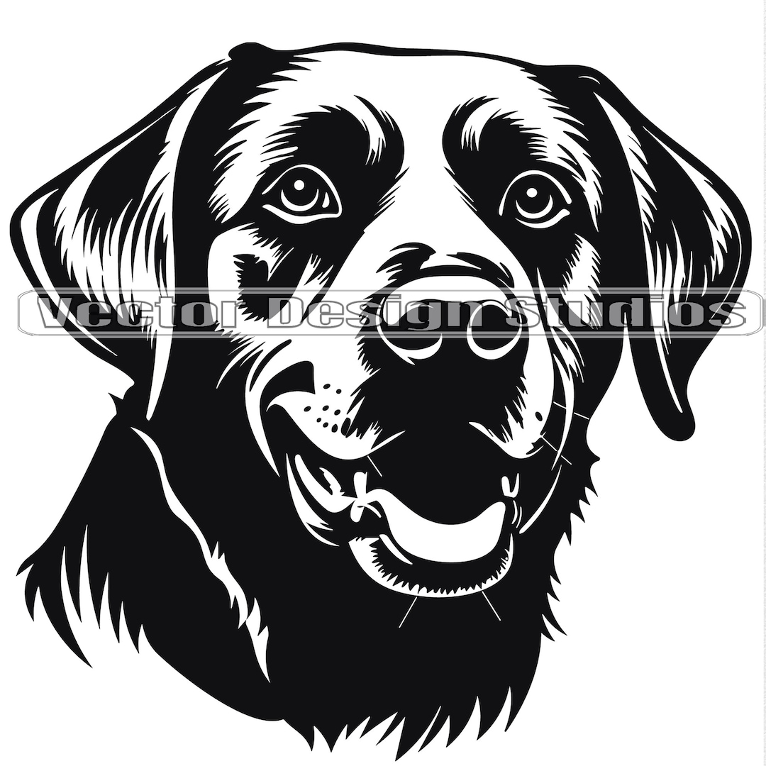 Labrador Retriever Head SVG File - Lab Profile Vector Images Clipart ...