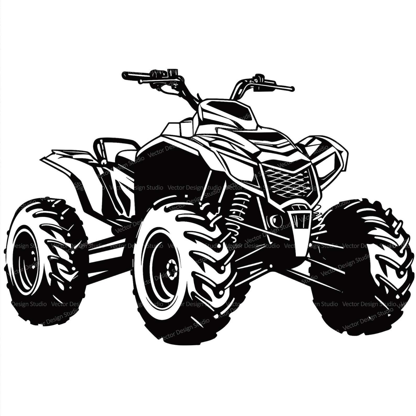 Atv Svg & PNG Files, 4 Wheeler Clipart, Offroad Vehicle Silhouette ...