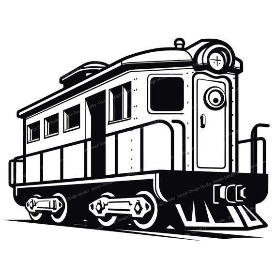 Caboose Clip Art Black And White