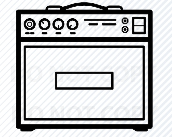 Guitar Amp Vector Images Guitar Amplifier SVG file for | Etsy