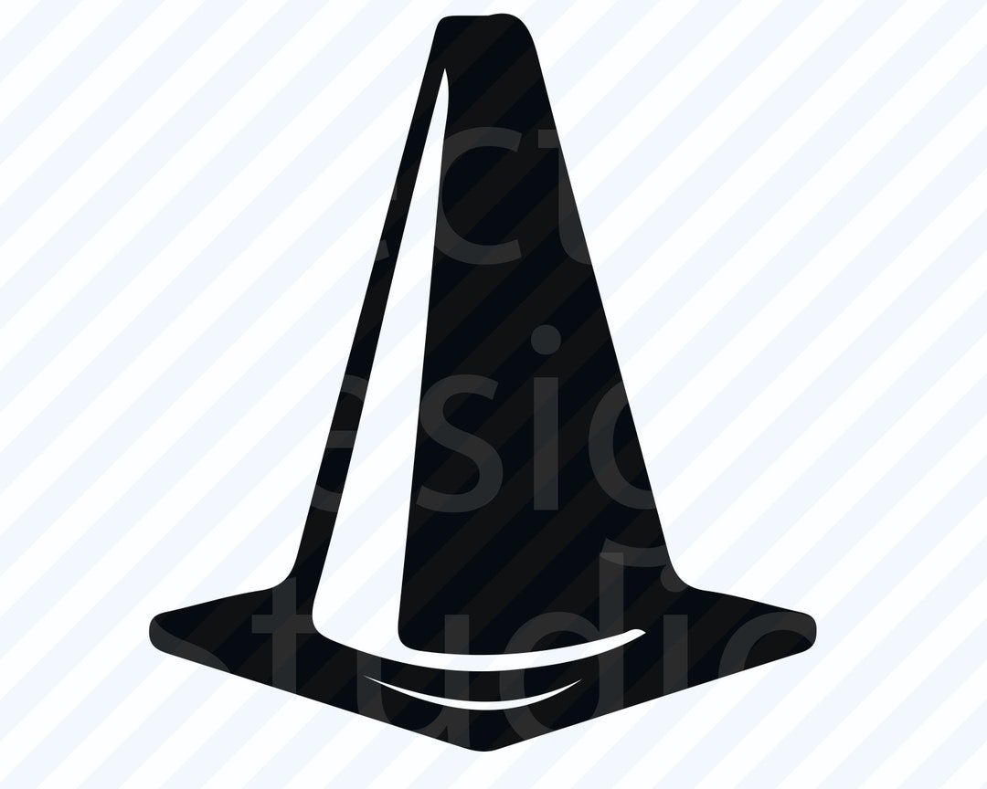 Traffic Cone SVG Files - Cone Vector Images Silhouette - Traffic Cone Clipart - Stencil - Eps ...