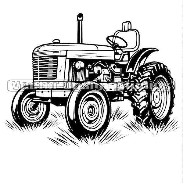Rustic Farm Tractor Svg - Etsy