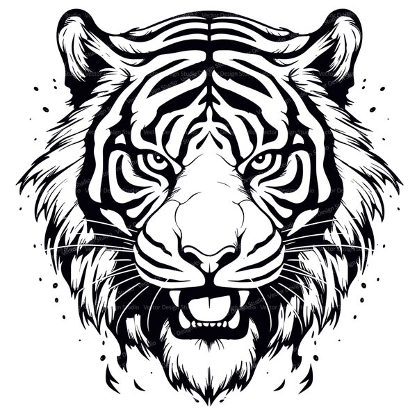 Tiger Svg - Etsy