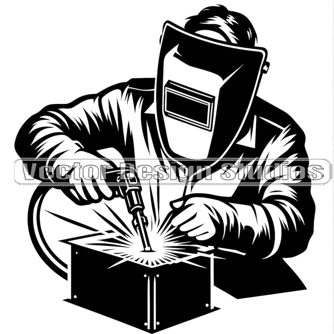 Welder Svg & PNG Files, Welding Clipart, Silhouette Vector Image ...