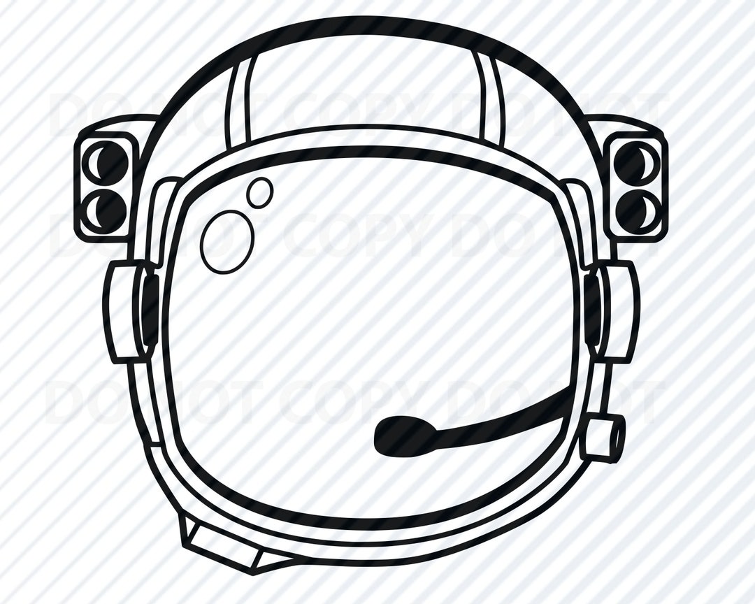Astronaut Helmet Svg File Vector Images Svg Silhouette Space Helmet