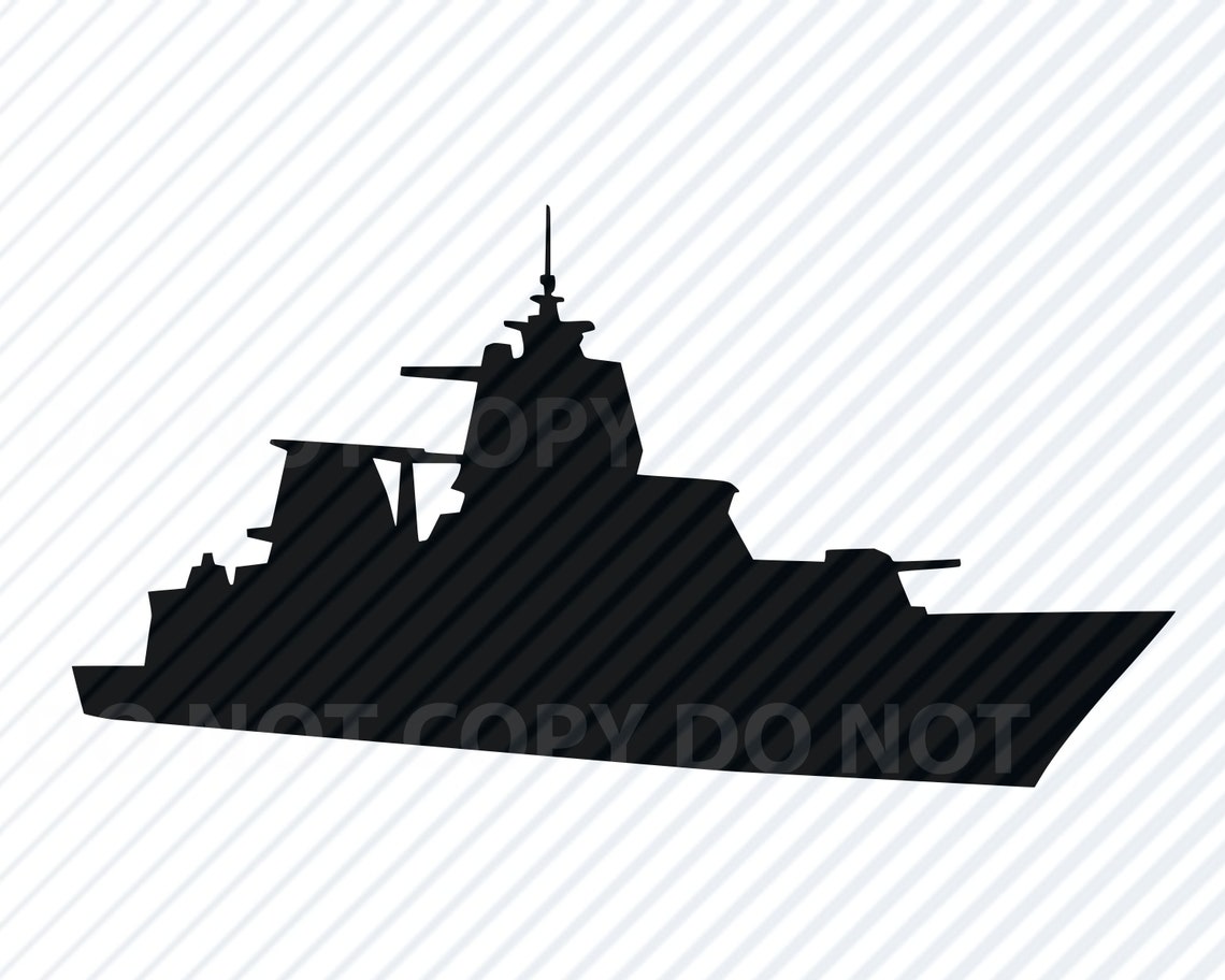 Battleship SVG File - SVG Silhouette Clipart - SVG Image- Military Ship ...