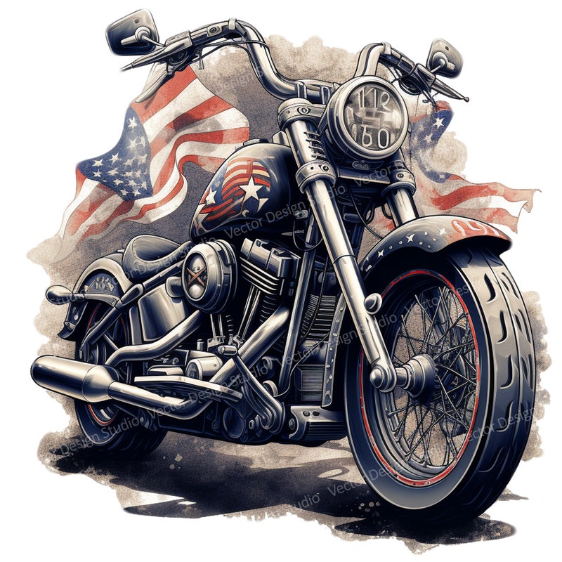 Motorcycle Clipart - Etsy