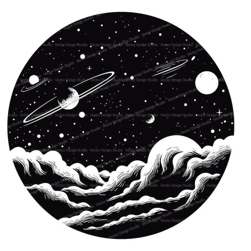 Space Svg - Etsy